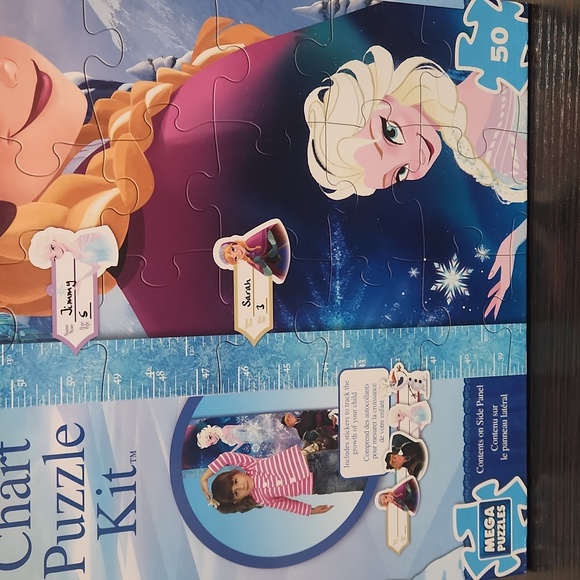 Disney | Toys | Disney Frozen Growth Chart Puzzle Kit | Poshmark